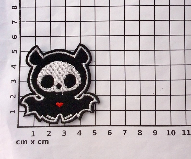 Vampire Bat Patches Blodd Redmonster Halloweenembroidery - Etsy