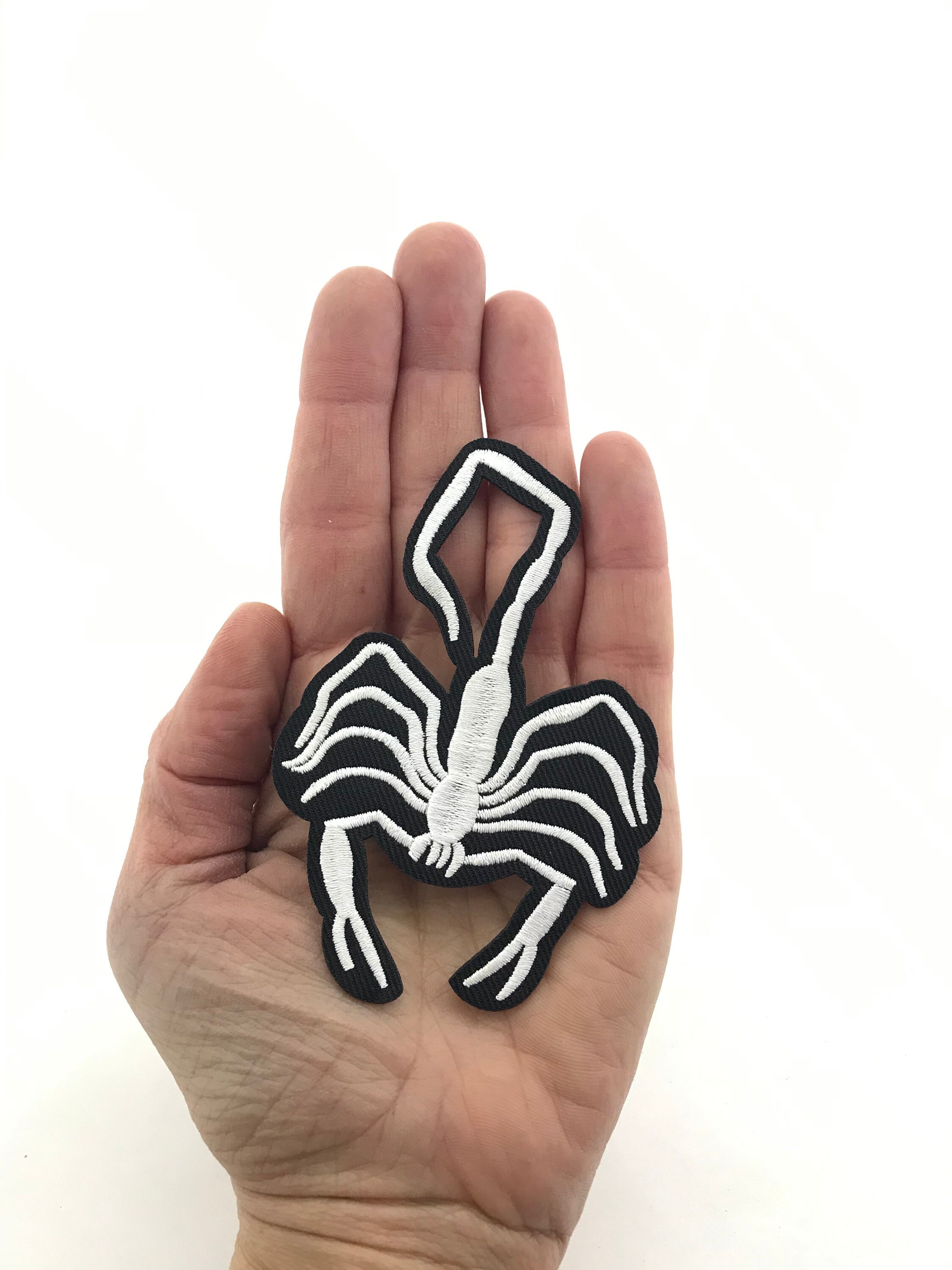 Scorpion Iron on Patch Animal Black and White Scorpio Zodiac - Etsy