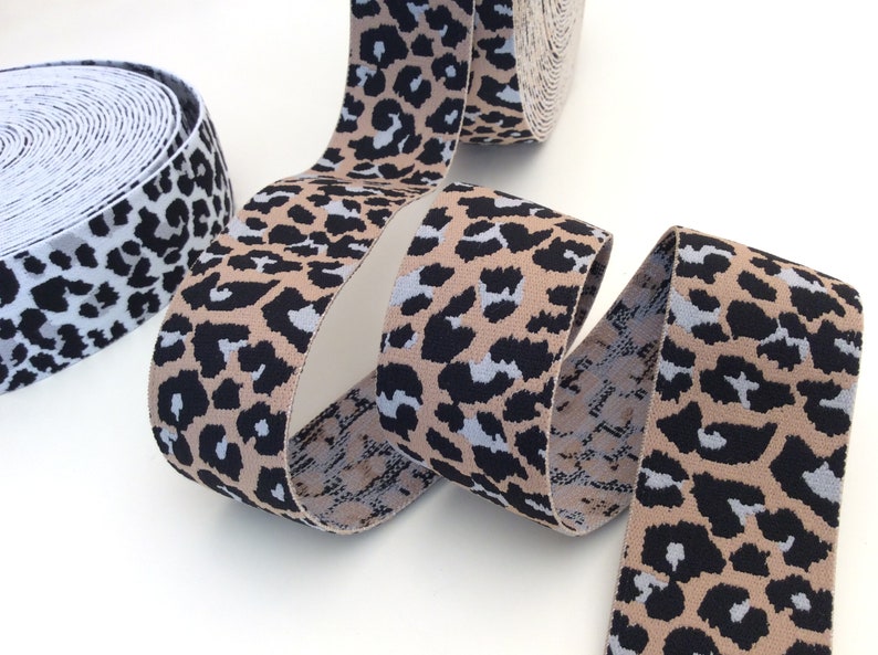 Leopard Elastic Rubber Band Trim 11/2 40mm. Fashion | Etsy