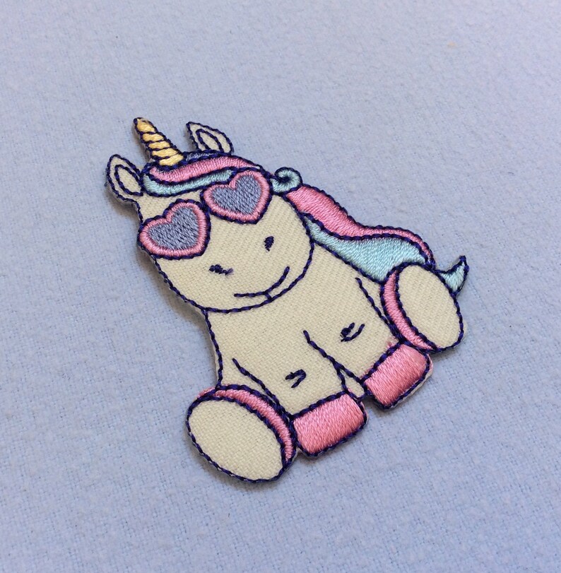 Unicorn Iron on Patch Embroidered Applique | Etsy