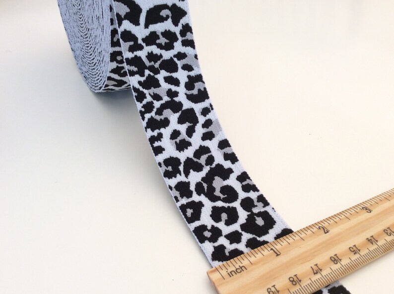 Leopard Elastic Rubber Band Trim 11/2 40mm. Fashion - Etsy