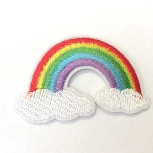 Rainbow Iron on Patch Embroidered Patch Diy Decoration Appliques Craft ...