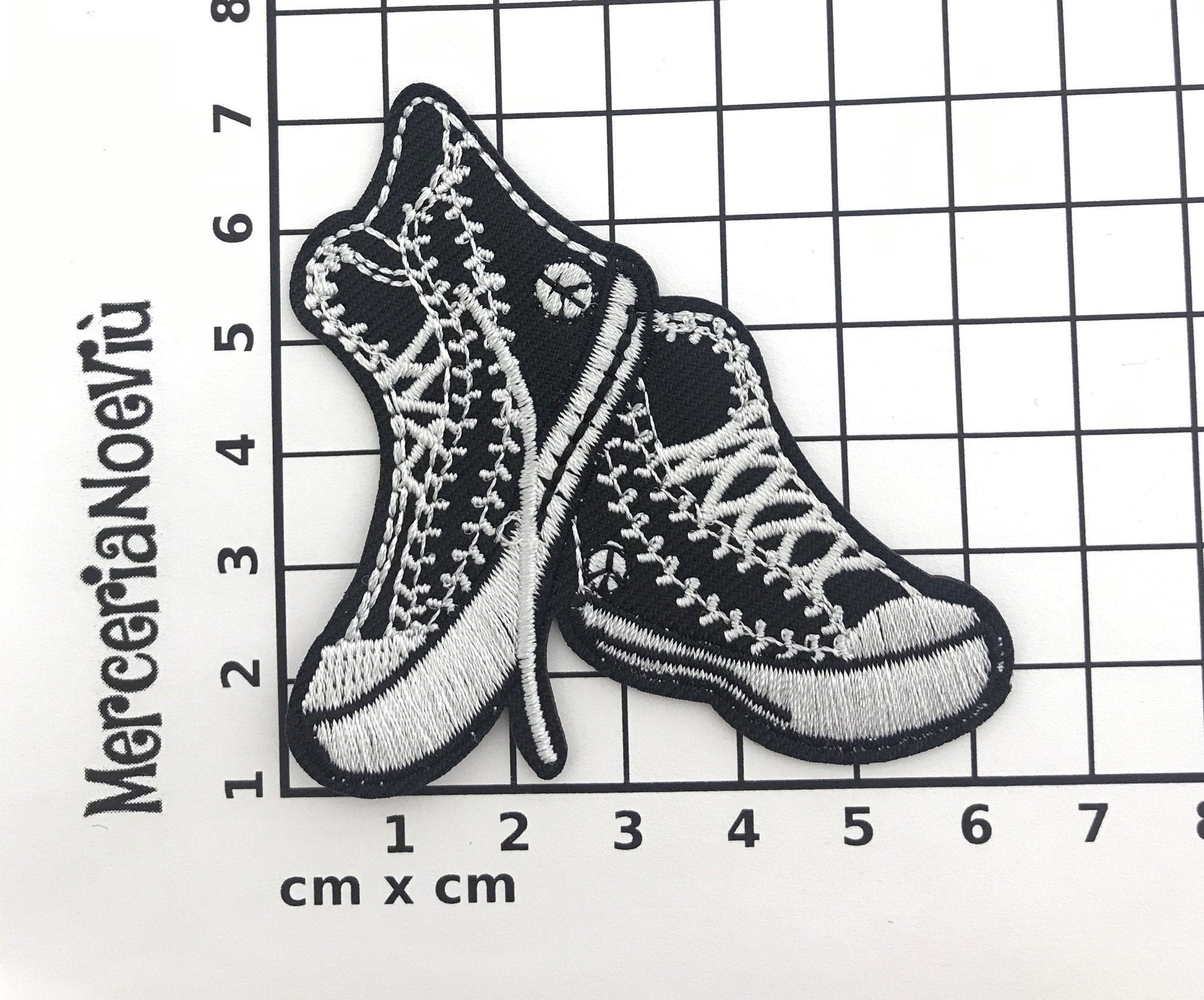 Patch Shoe Black and White patches Sneakers Girls and Boy - Etsy