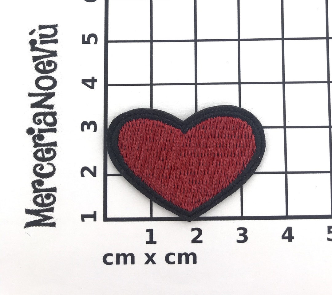 Patch Tiny Heart Red ,patches Best Friends Love Badge ,embroidered ...