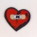 Patch cuore rosso rotto spezzato per amore cerotto il tempo aggiusta ...