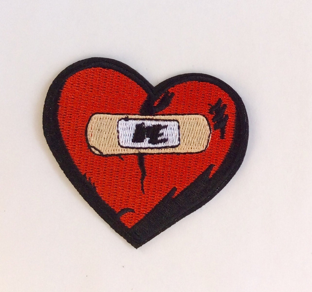 Patch cuore rosso rotto spezzato per amore cerotto il tempo | Etsy