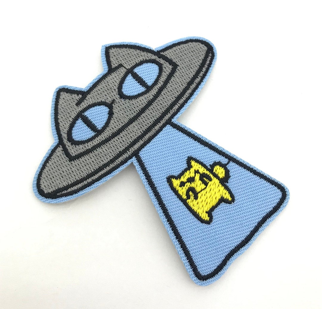 Iron on Patch Cat Alien Ufo,embroidered Applique Diy , Patches Funny ...