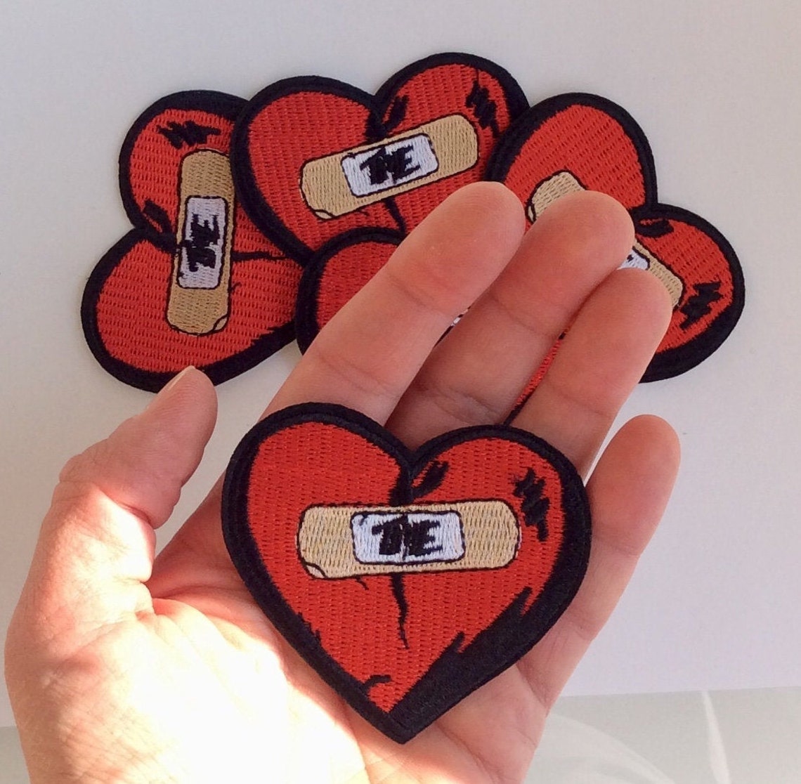 Patch cuore rosso rotto spezzato per amore cerotto il tempo | Etsy