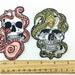 Skull Snake Patch skeleton Octopus Patches Punk Badge Diy - Etsy