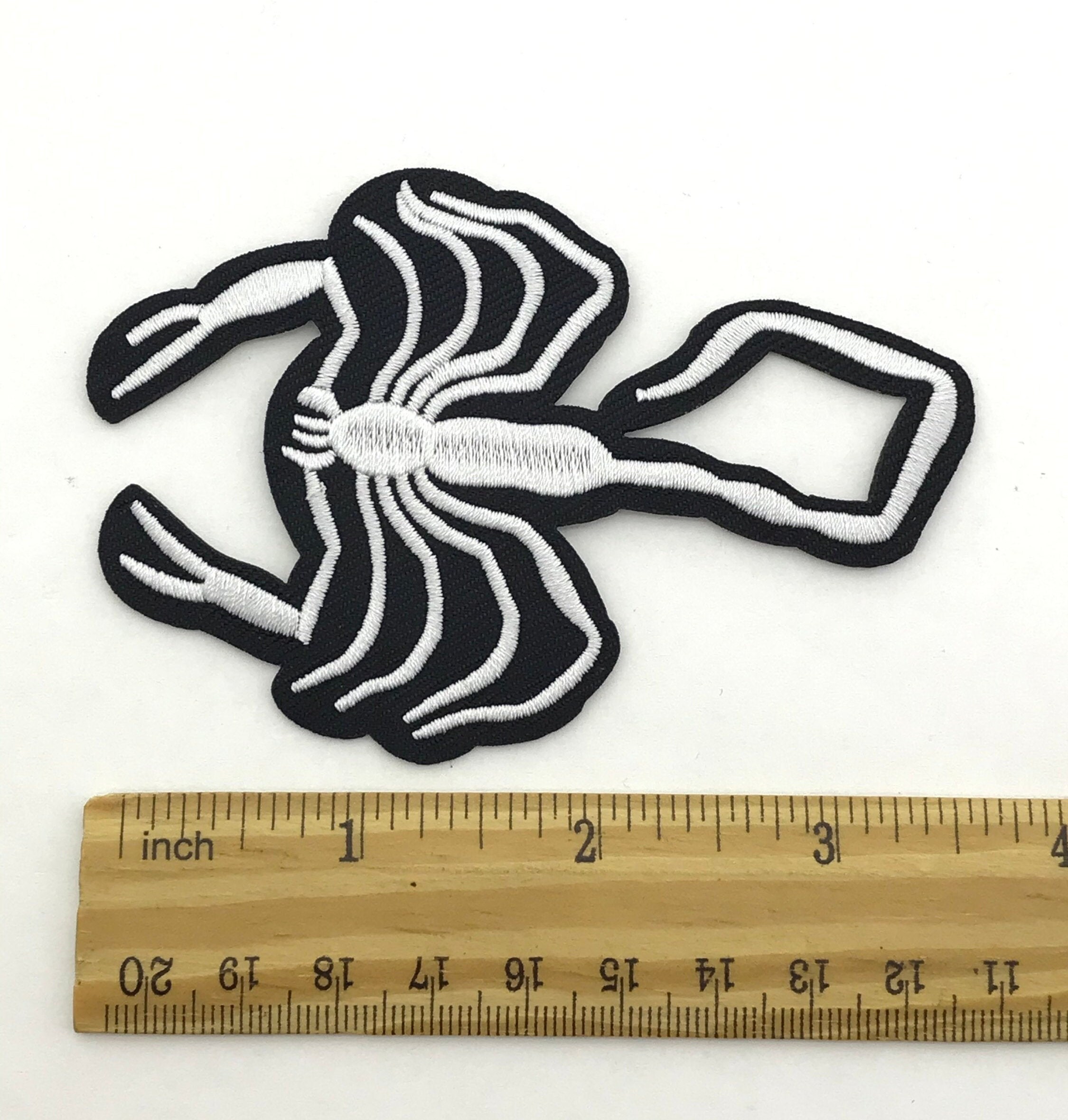 Scorpion Iron on Patch Animal Black and White Scorpio Zodiac | Etsy