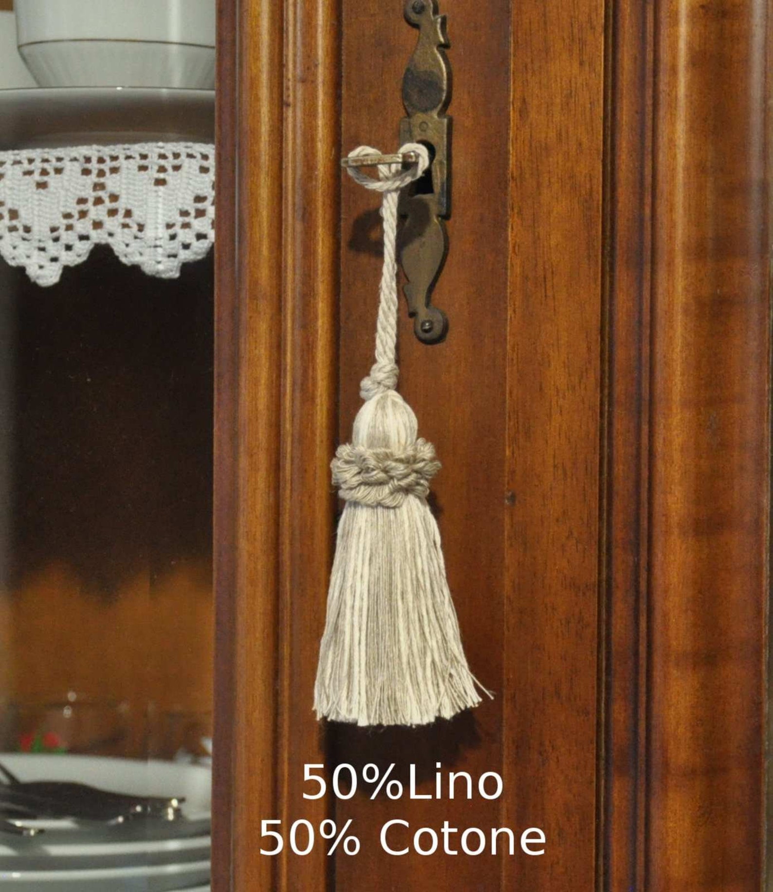 Key Tassel Handmade Italy Linen Cotton Antique Furniture | Etsy