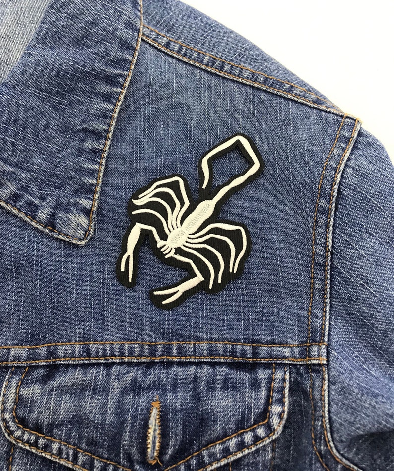 Scorpion Iron on Patch Animal Black and White Scorpio Zodiac - Etsy