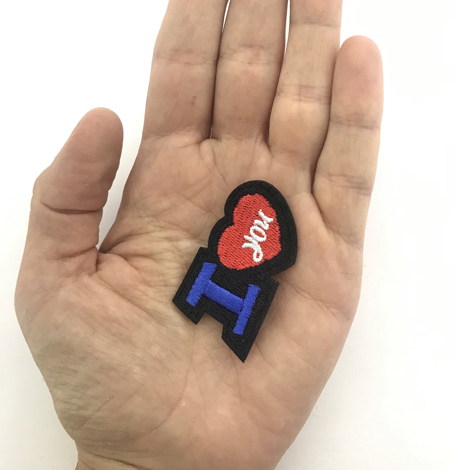 Patch Tiny I Love patches Best Friend diy Embroidered | Etsy