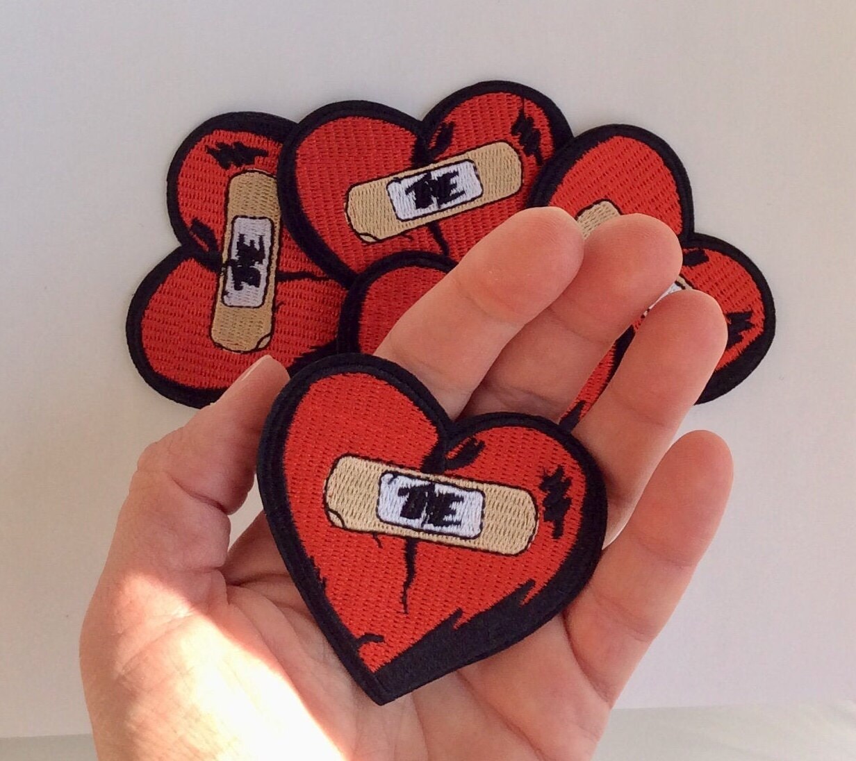 Patch cuore rosso rotto spezzato per amore cerotto il tempo | Etsy