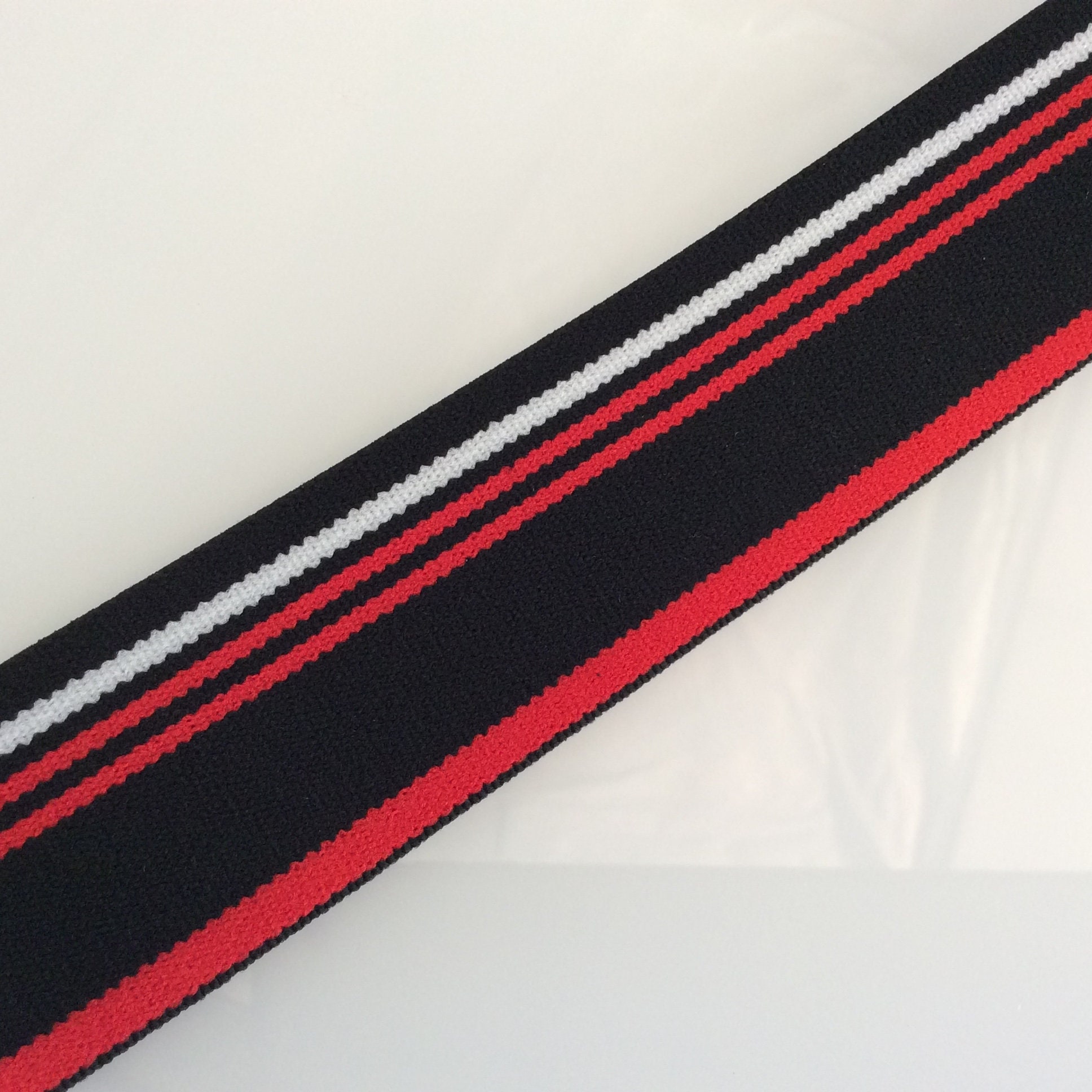 Colored Elastic by the Yard Striped Elastic Size 1 9/16 | Etsy