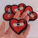 Patch cuore rosso rotto spezzato per amore cerotto il tempo aggiusta ...