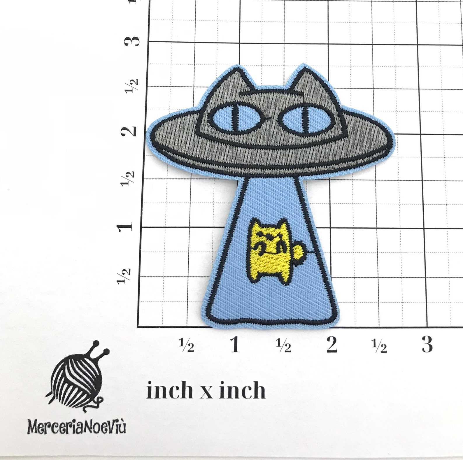 Iron on Patch Cat Alien Ufoembroidered Applique Diy Patches - Etsy