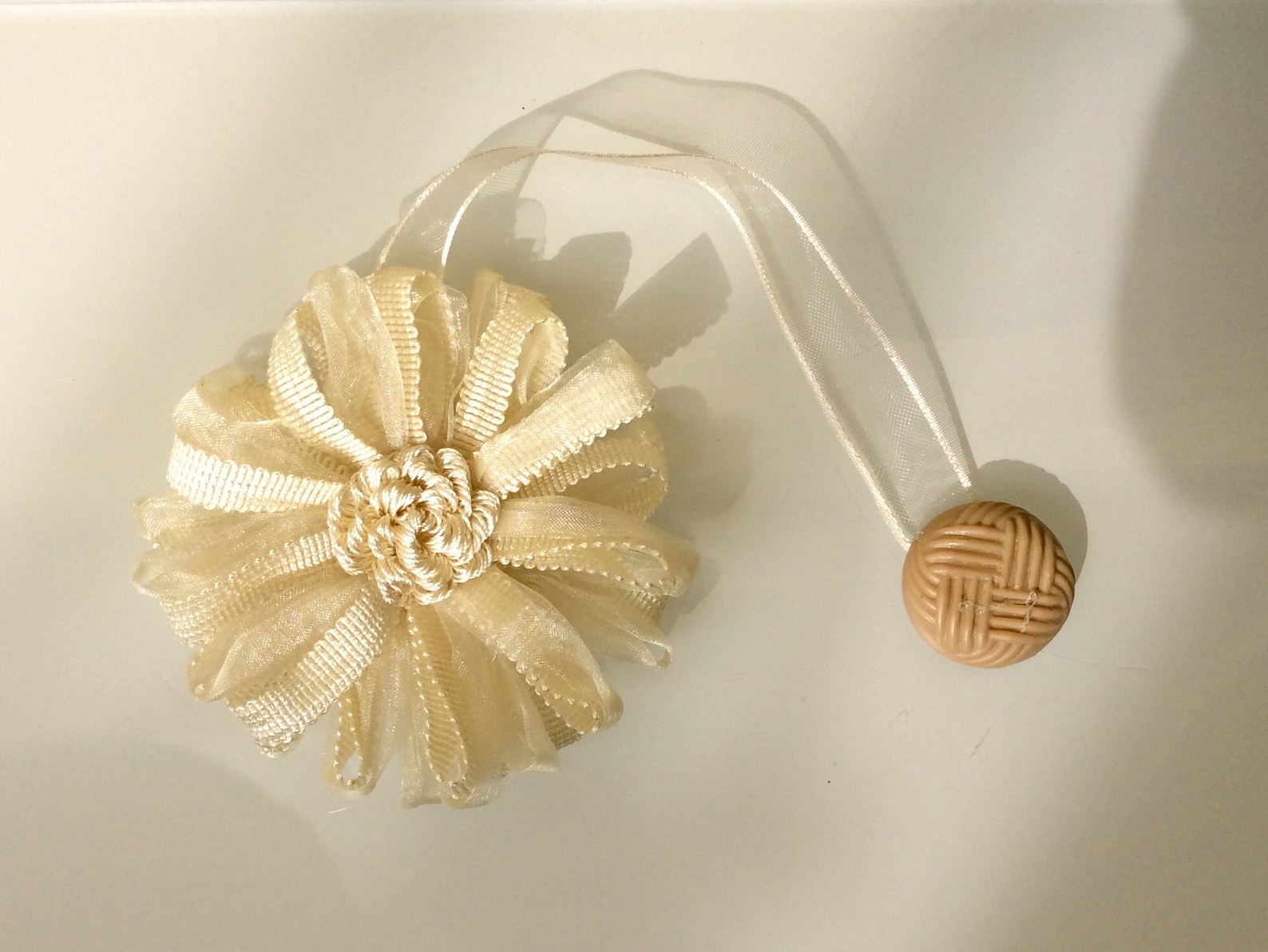 1 Magnetic Curtain Tiebacks. Flower Shaped Holdback Curtain | Etsy