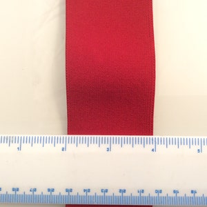 Red Soft Elastic Ribbon by the Yard Soft Elastic Trim Size 2" (5cm ...