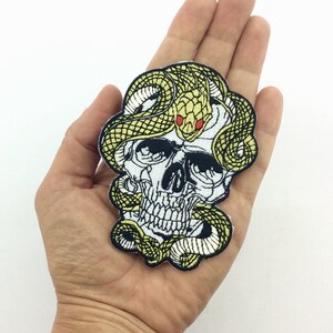 Skull Snake Patch ,skeleton Octopus Patches Punk , Badge Diy ...