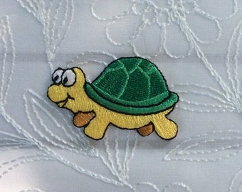 Iron on Patch Turtle Green Sea Patches Embroidered Applique | Etsy