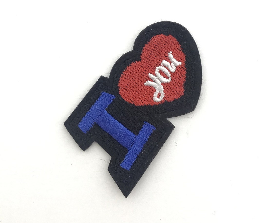 Patch Tiny I Love ,patches Best Friend ,diy Embroidered, Applique ...
