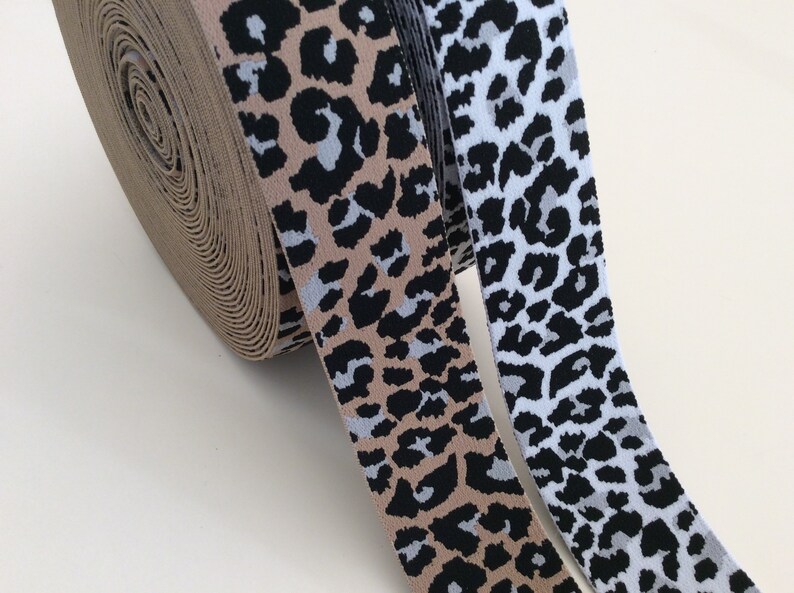 Leopard Elastic Rubber Band Trim 11/2 40mm. Fashion - Etsy