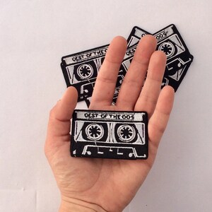 Cassetta Tape Iron-on Patch, Badge Vintage Patches 80s , DIY ...