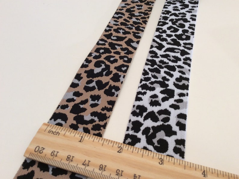Leopard Elastic Rubber Band Trim 11/2 40mm. Fashion - Etsy