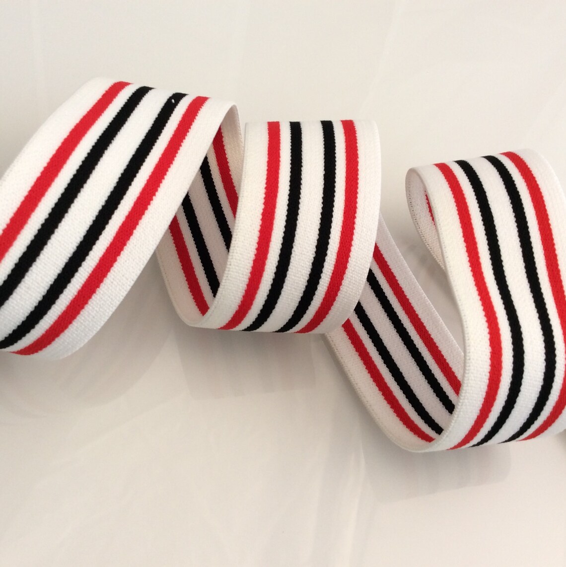 Fancy Elastic Colored Striped Elastic by the Yard Size 1 - Etsy