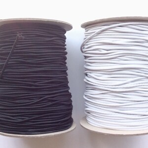 Sewing 1 Metres Elastic for Making Masks White or Black Mmillimeters 2 ...