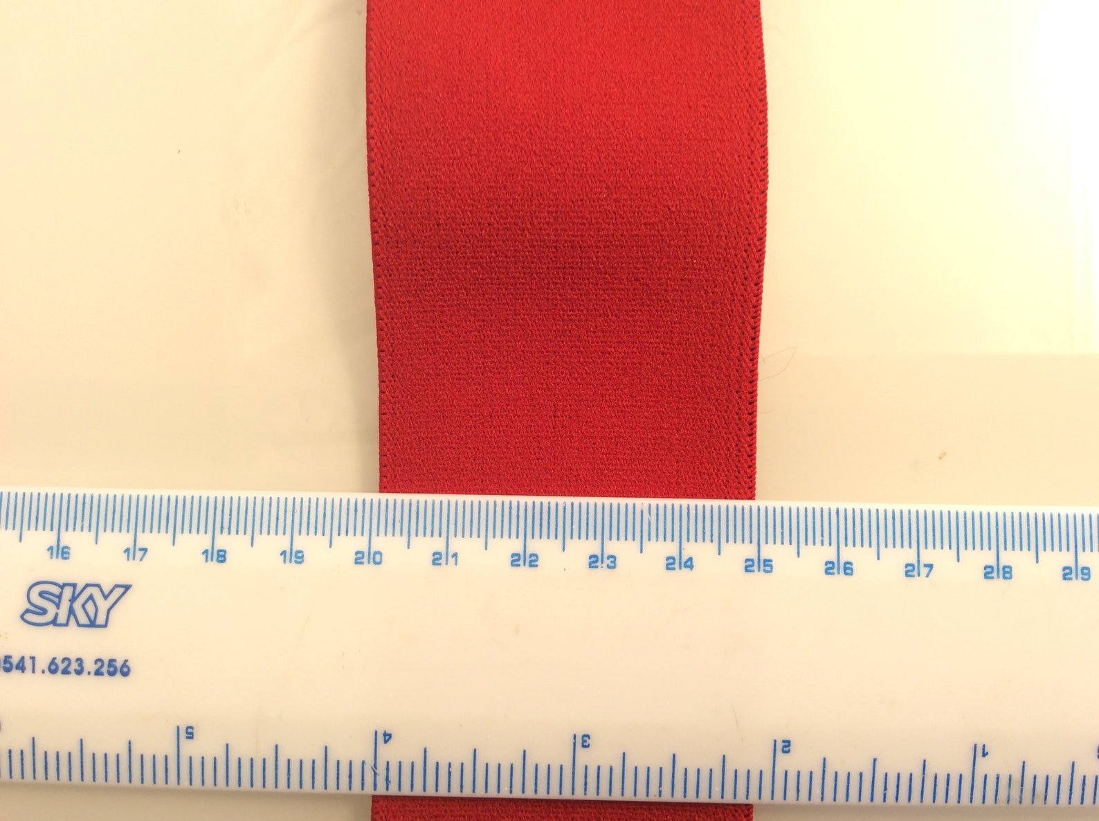 Red Soft Elastic Ribbon by the Yard Soft Elastic Trim Size | Etsy