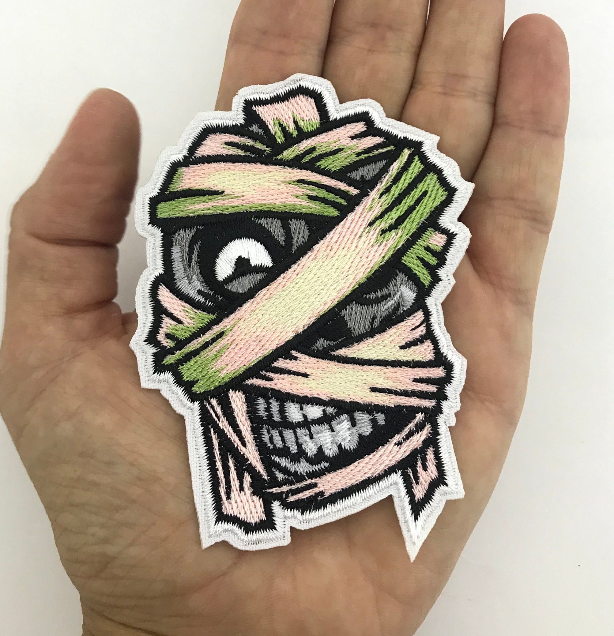 Zombie Patch skull Horror Halloween Patches embroidered Diy | Etsy