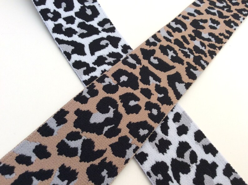 Leopard Elastic Rubber Band Trim 11/2 40mm. Fashion - Etsy