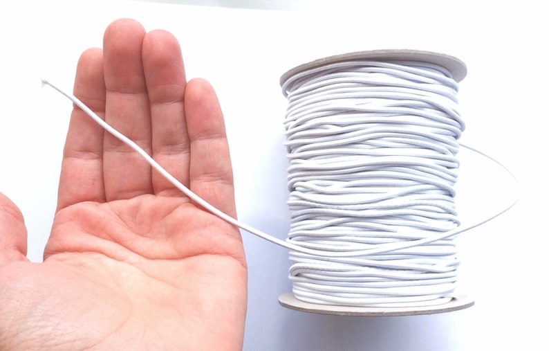 Sewing 1 Metres Elastic for Making Masks White or Black - Etsy
