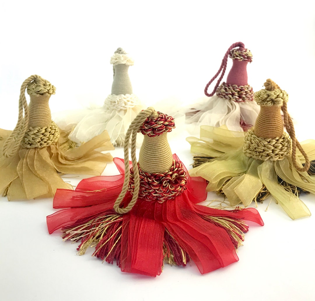 1 Key Tassel Handmade in Italy Antique Furniture Curtain Drapery ...