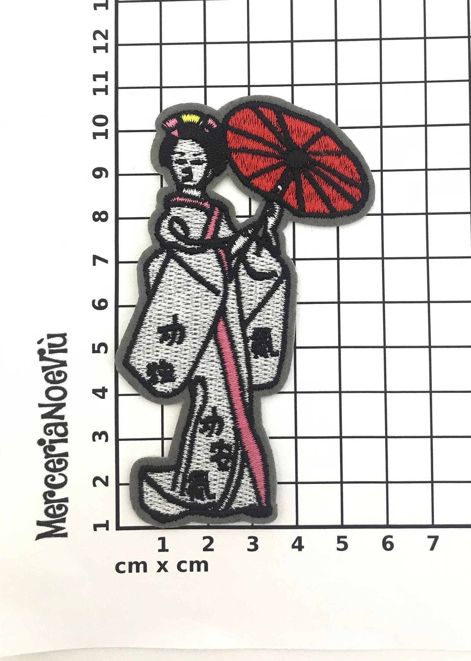 Patch Geisha Girl Patch Japanese Embroidered Applique Diy - Etsy