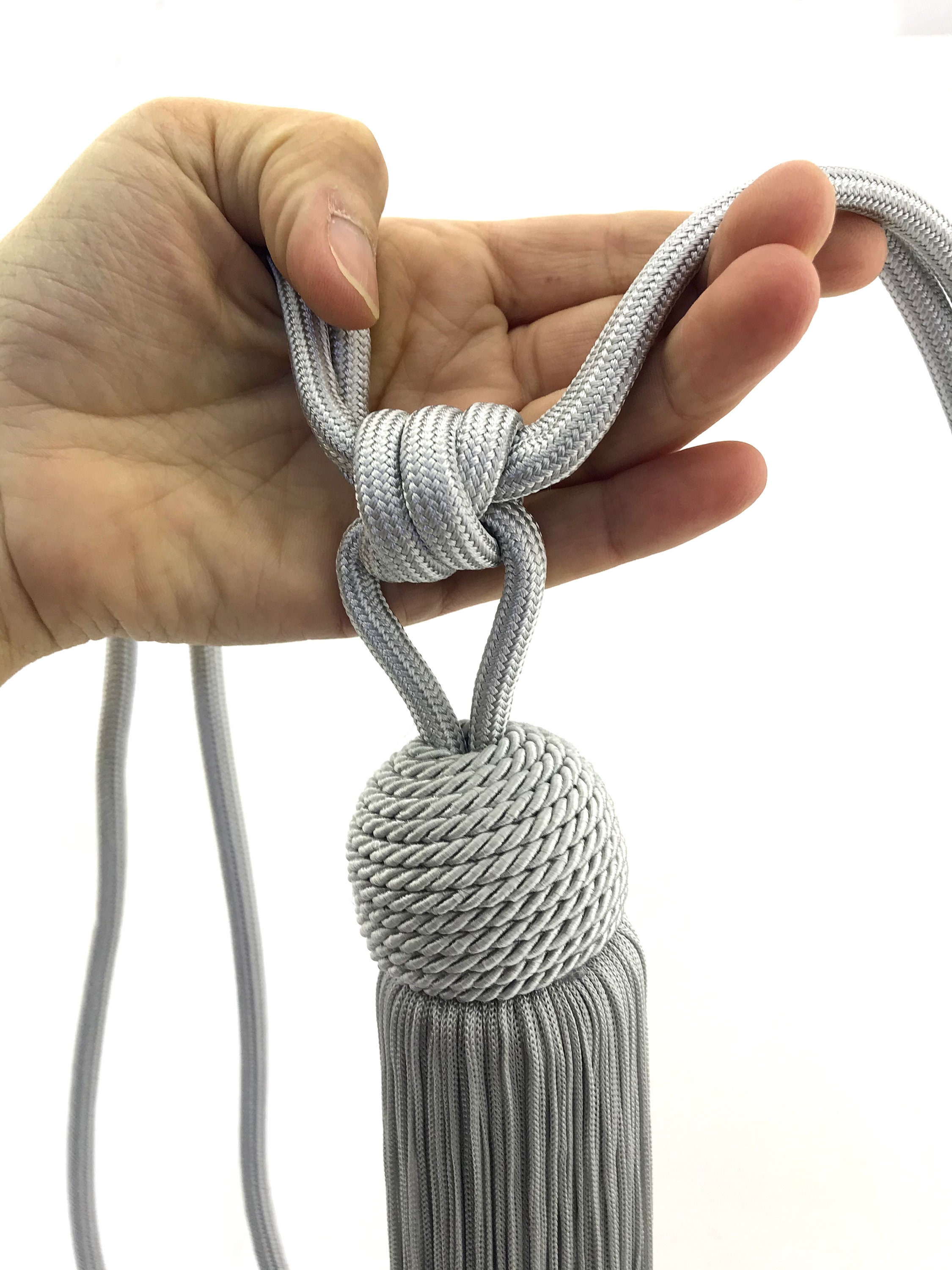 Luxury Big Gray Tie Back With Long and Big Tassel. Elegant - Etsy