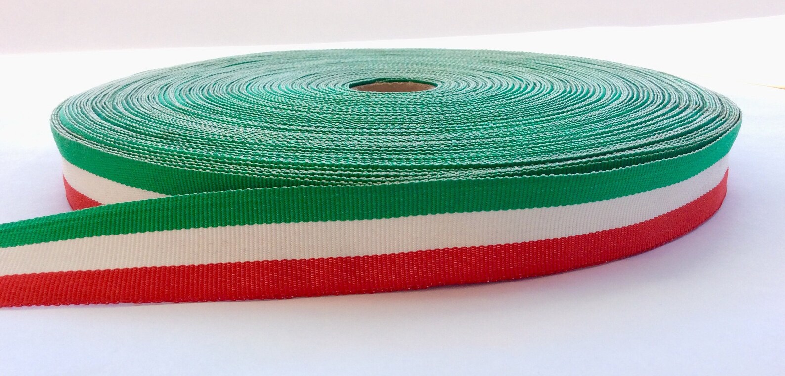 Grosgrain ribbon striped ribbon Italian flag ribbon craft | Etsy