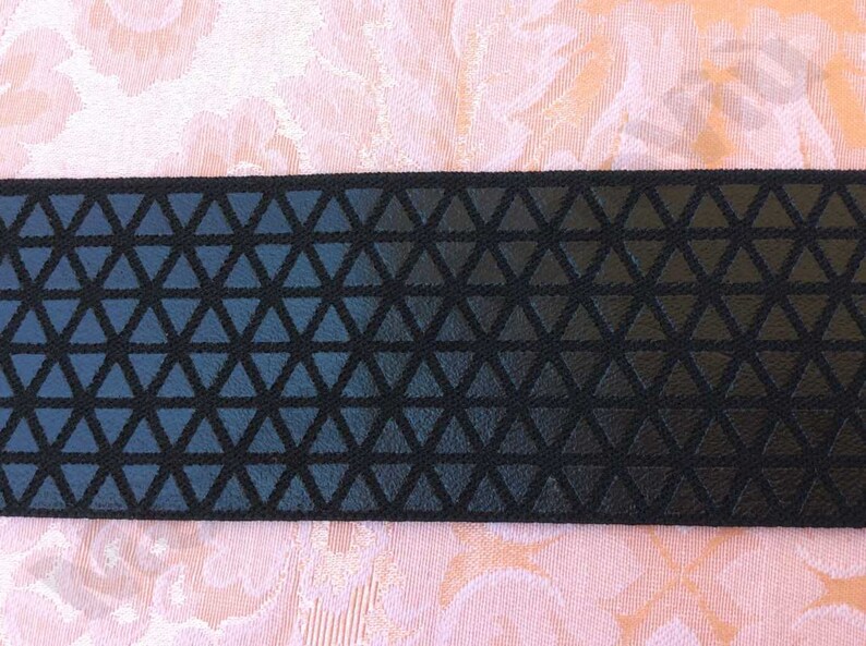 Elastico nero fantasia rombi disegni geometrici 5cm cinture - Etsy Italia