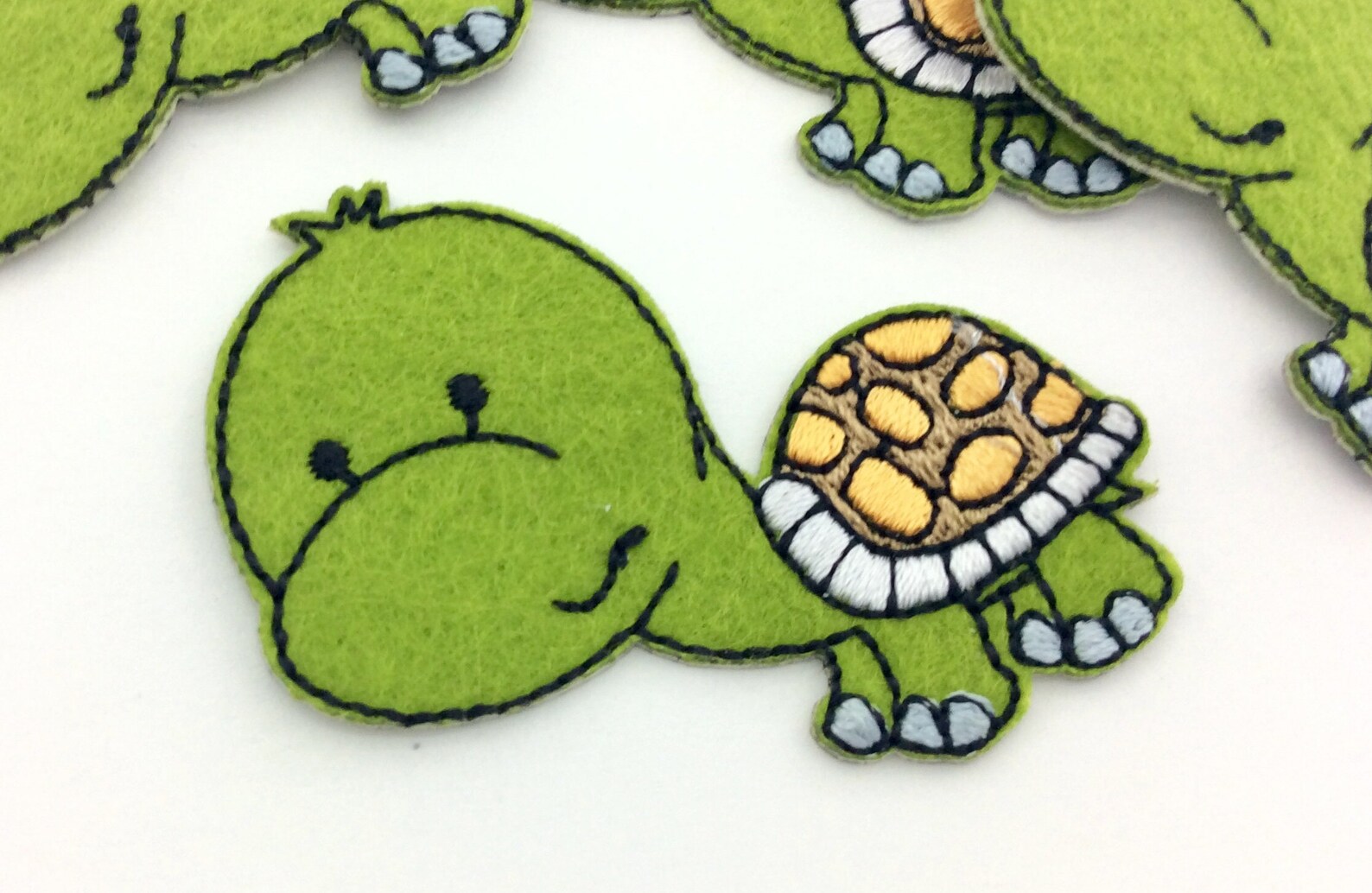 Iron on Patch Turtle Green Sea, Patches Embroidered, Applique for Gift ...