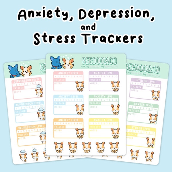 Stressed Stickers - Etsy