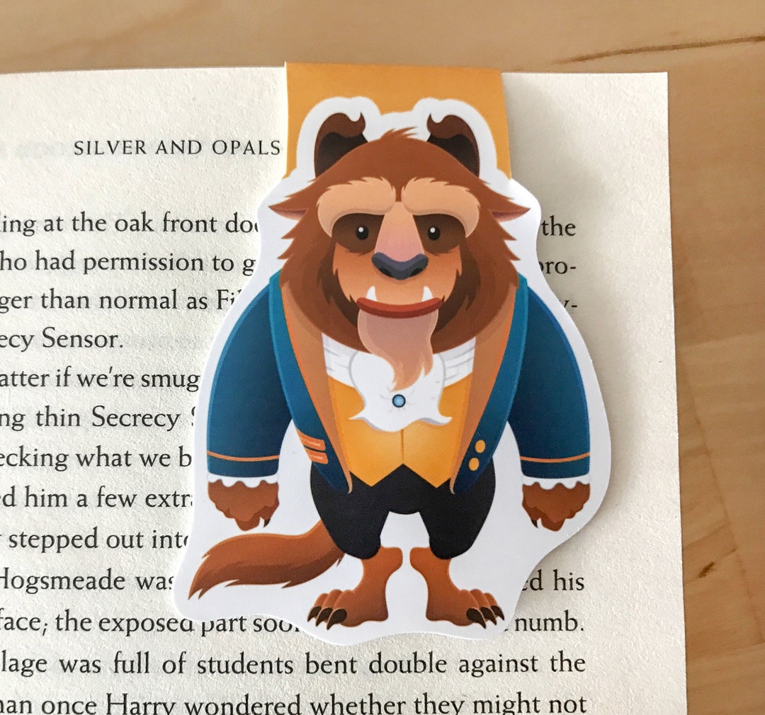 Beast Magnetic Bookmark - Etsy