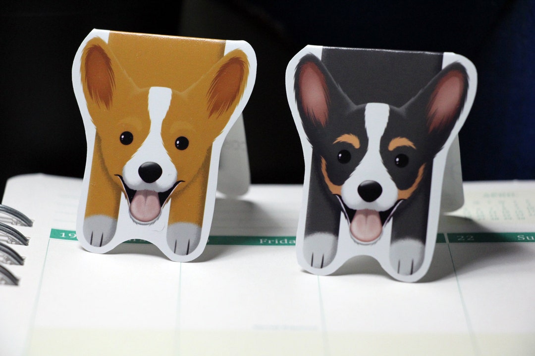 Corgi Magnetic Bookmark - Etsy