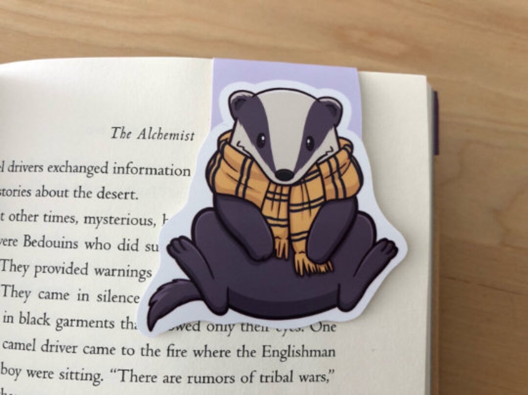 Friendly Badger Magnetic Bookmark - Etsy