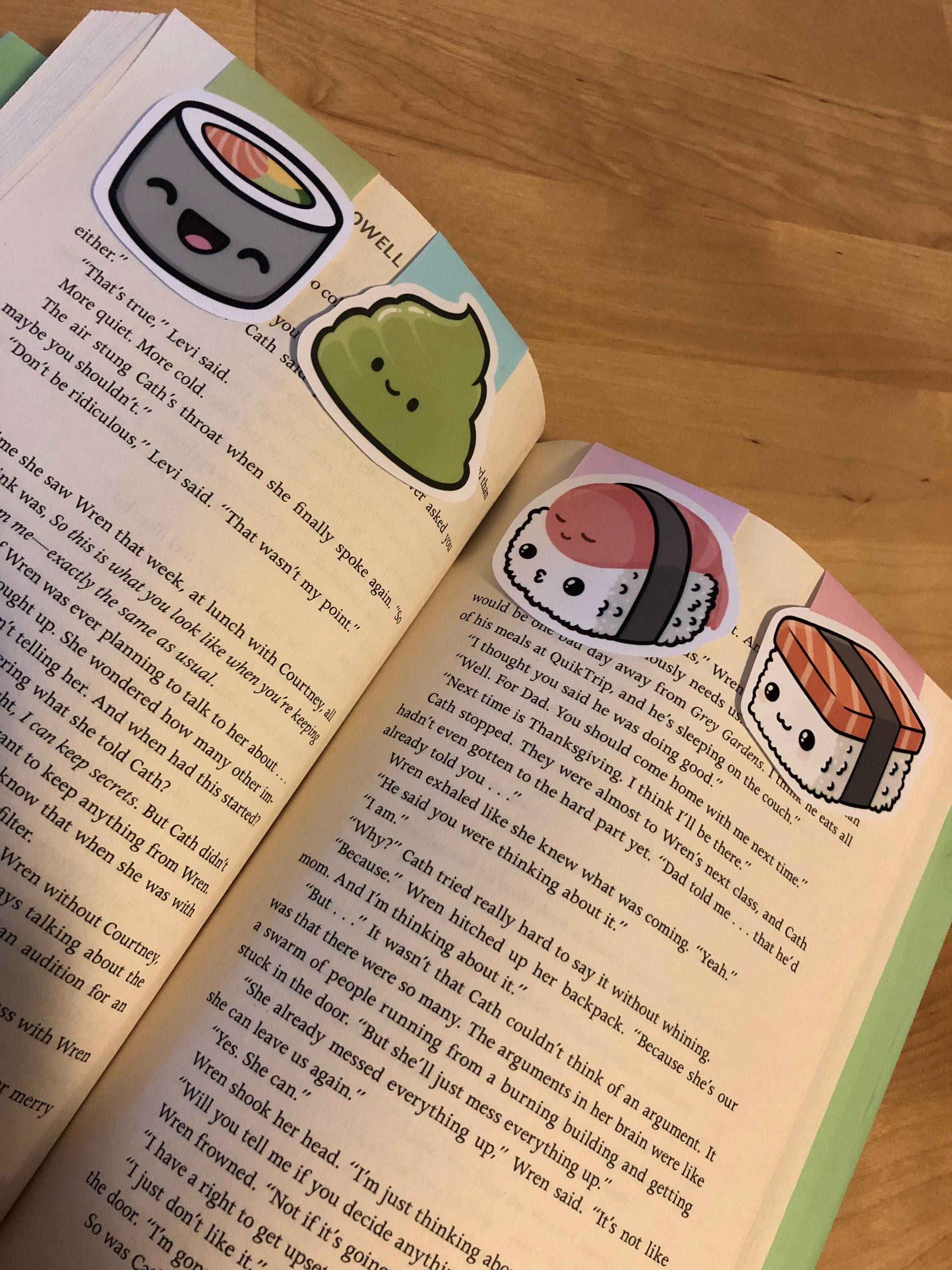 Cute Sushi Magnetic Bookmark Set 2.0 - Etsy