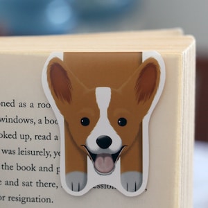 Corgi Magnetic Bookmark - Etsy