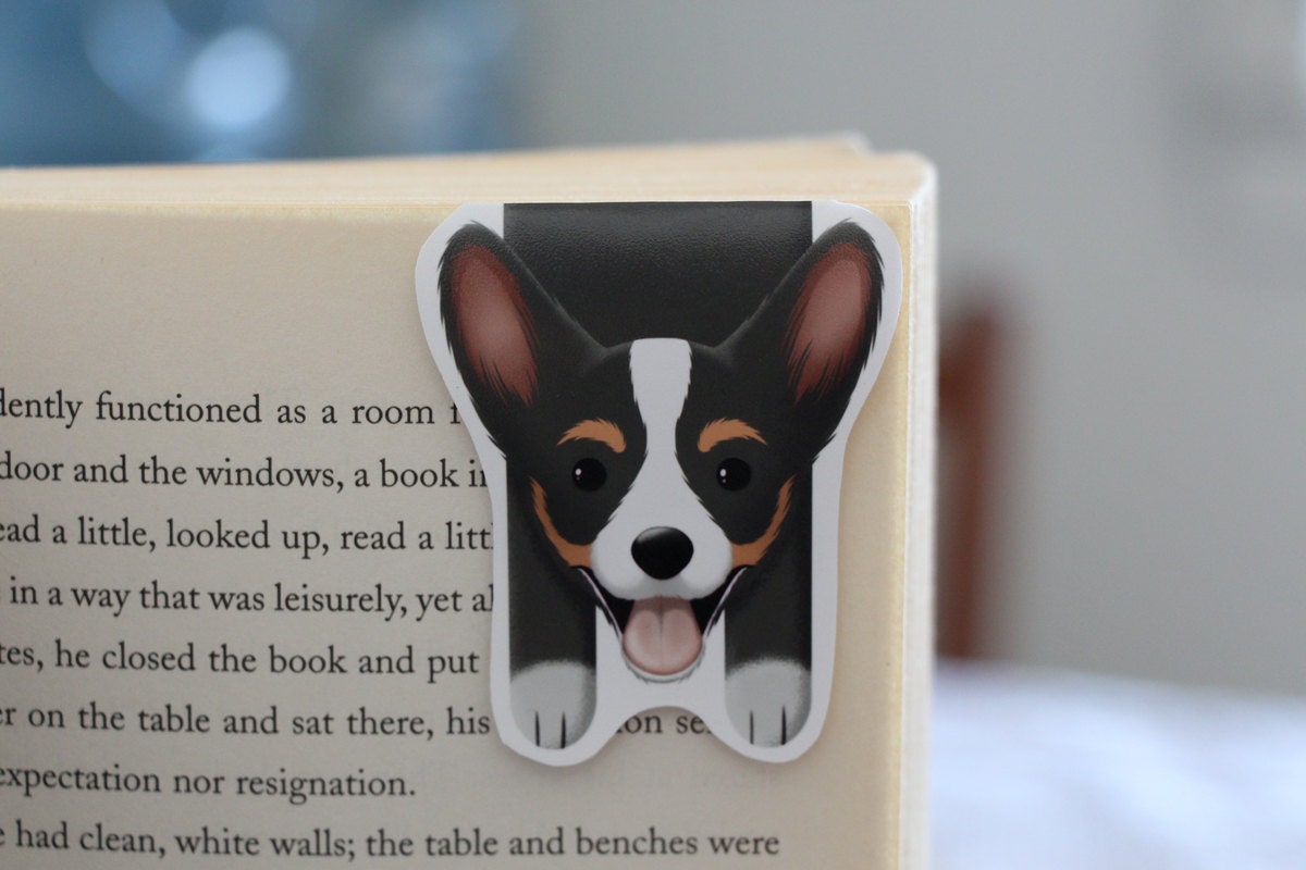 Corgi Magnetic Bookmark - Etsy