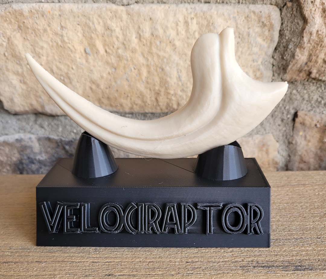 Velociraptor Stand and Claw 3D Printed Raptor Claw Jurassic - Etsy