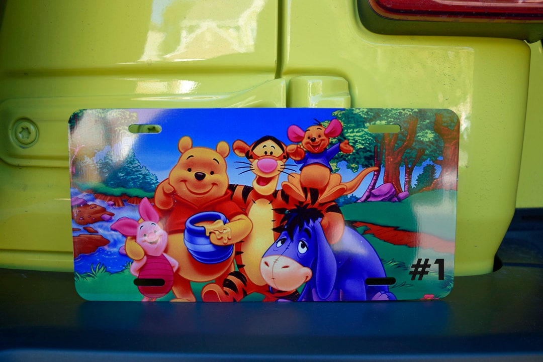 Winnie the Pooh License Plate, Winnie the Pooh Character License Plate ...